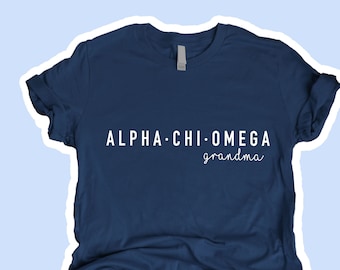 Alpha Chi Omega Grandma - Etsy Australia