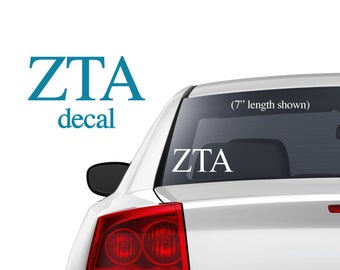 ZTA Zeta Tau Alpha Crest Sticker - Etsy