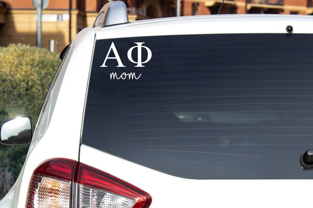 Alpha Phi Mom Sorority Car Decal - Sorority Decal - Greek Decal ...