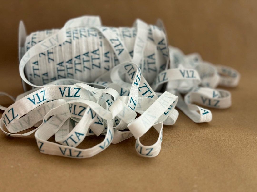 Official ZETA TAU ALPHA Elastic Ribbon - Etsy