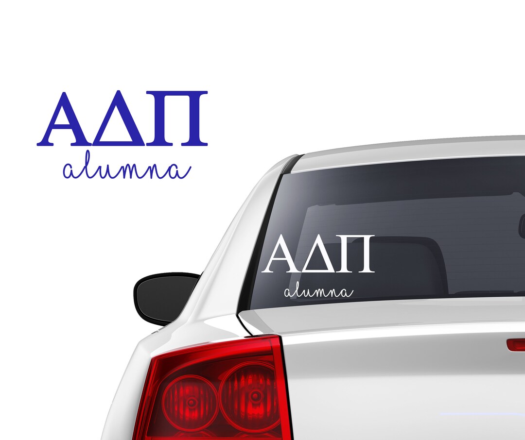Alpha Delta Pi Alumna Sorority Decal Sorority Alumna Decal Alpha Delta ...