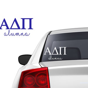 Official ALPHA DELTA PI Alumna Car Decal - Etsy