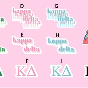 Kappa Delta Stickers - KD Sticker - Kappa Delta Merch - KD Merch ...