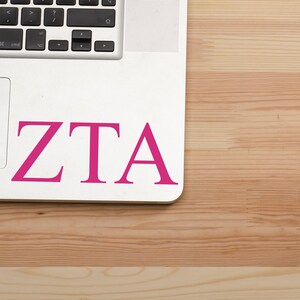 Zeta Tau Alpha Decal Sorority Car Decal Sorority Car Sticker Sorority ...