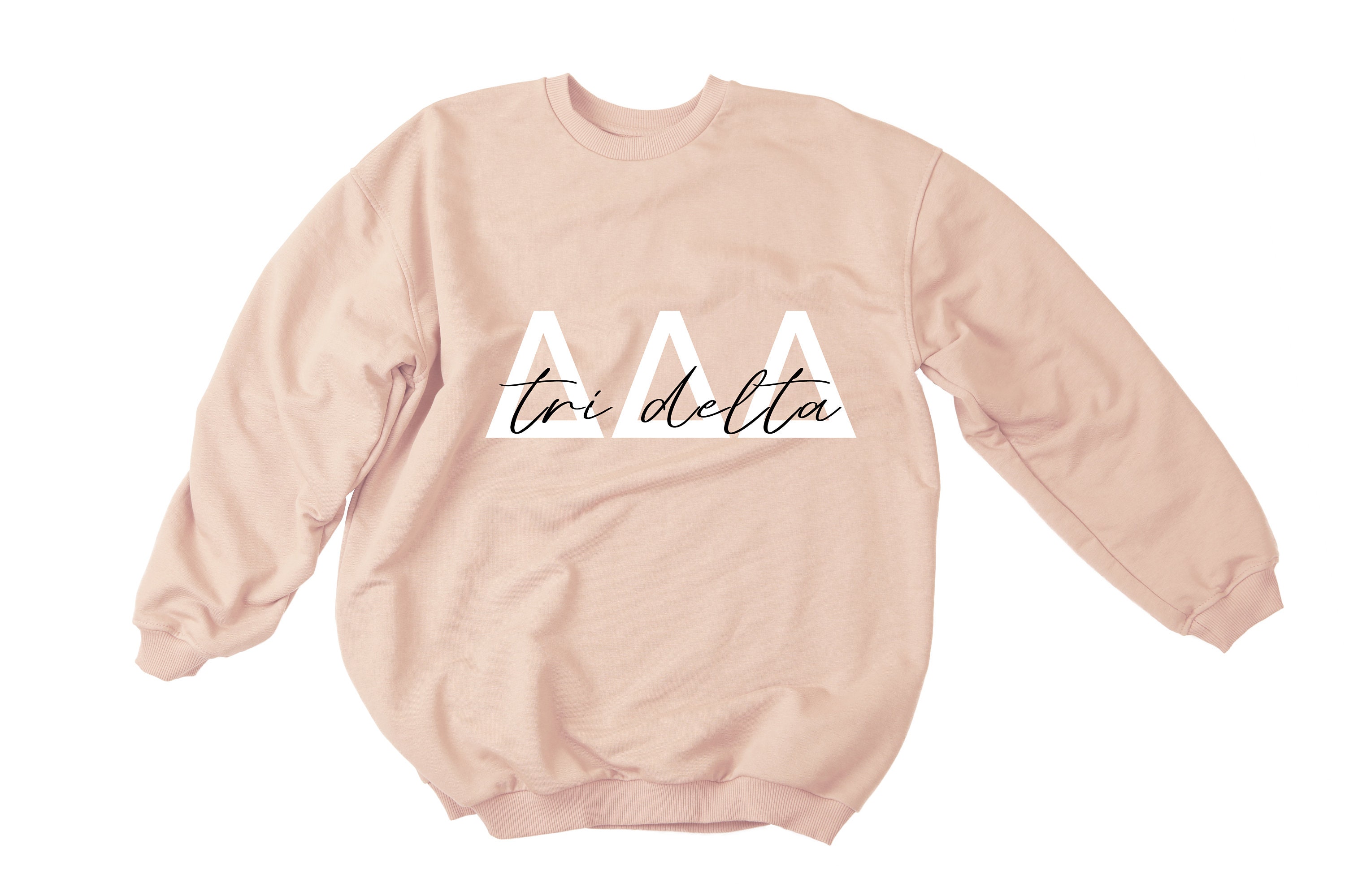 Tri Delta Sorority Lightweight Sweatshirt Sorority | Etsy