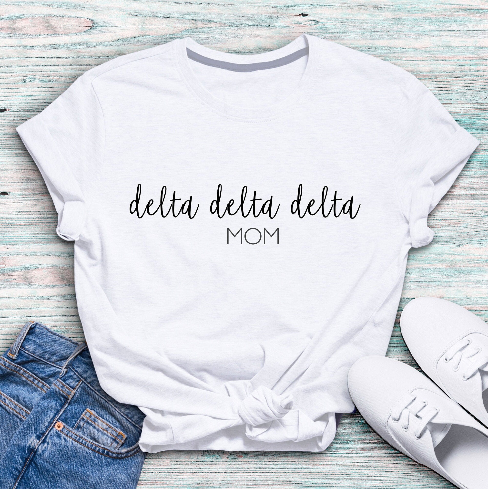 Delta Delta Delta Mom Shirt Sorority Mom Shirt Delta Delta | Etsy