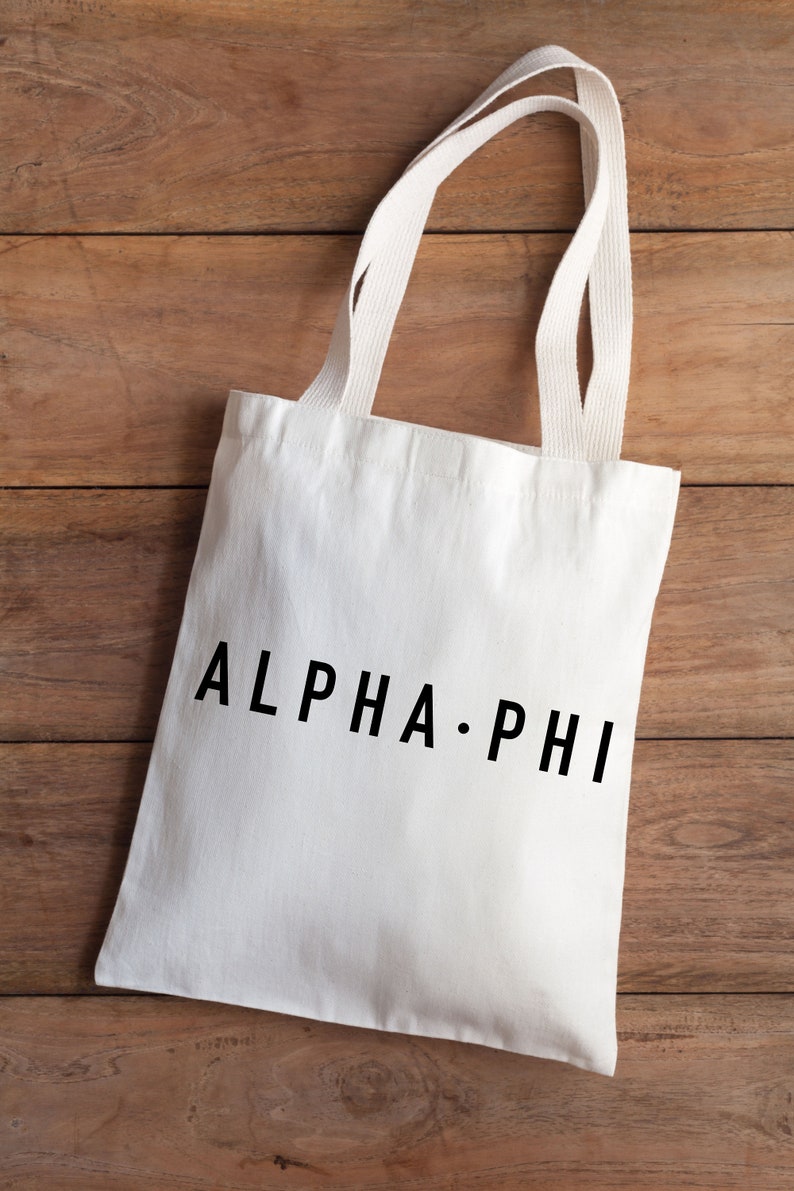 Alpha Phi Sorority Tote Bag Sorority Tote Bag Sorority | Etsy