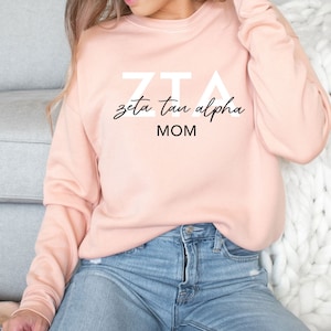 Zeta Tau Alpha Mom Lightweight Sweatshirt Zeta Tau Alpha Sweatshirt ZTA ...