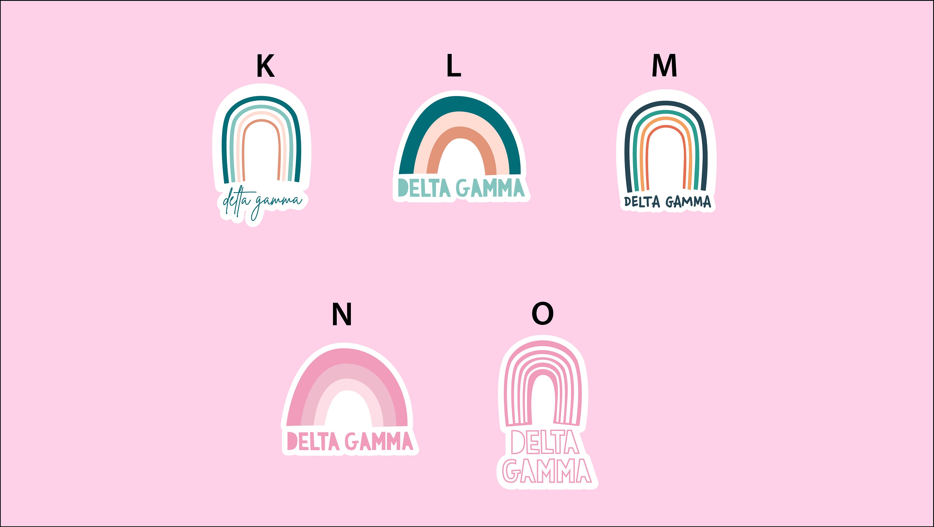 Delta Gamma Stickers DG Stickers Delta Gamma Merch DG - Etsy