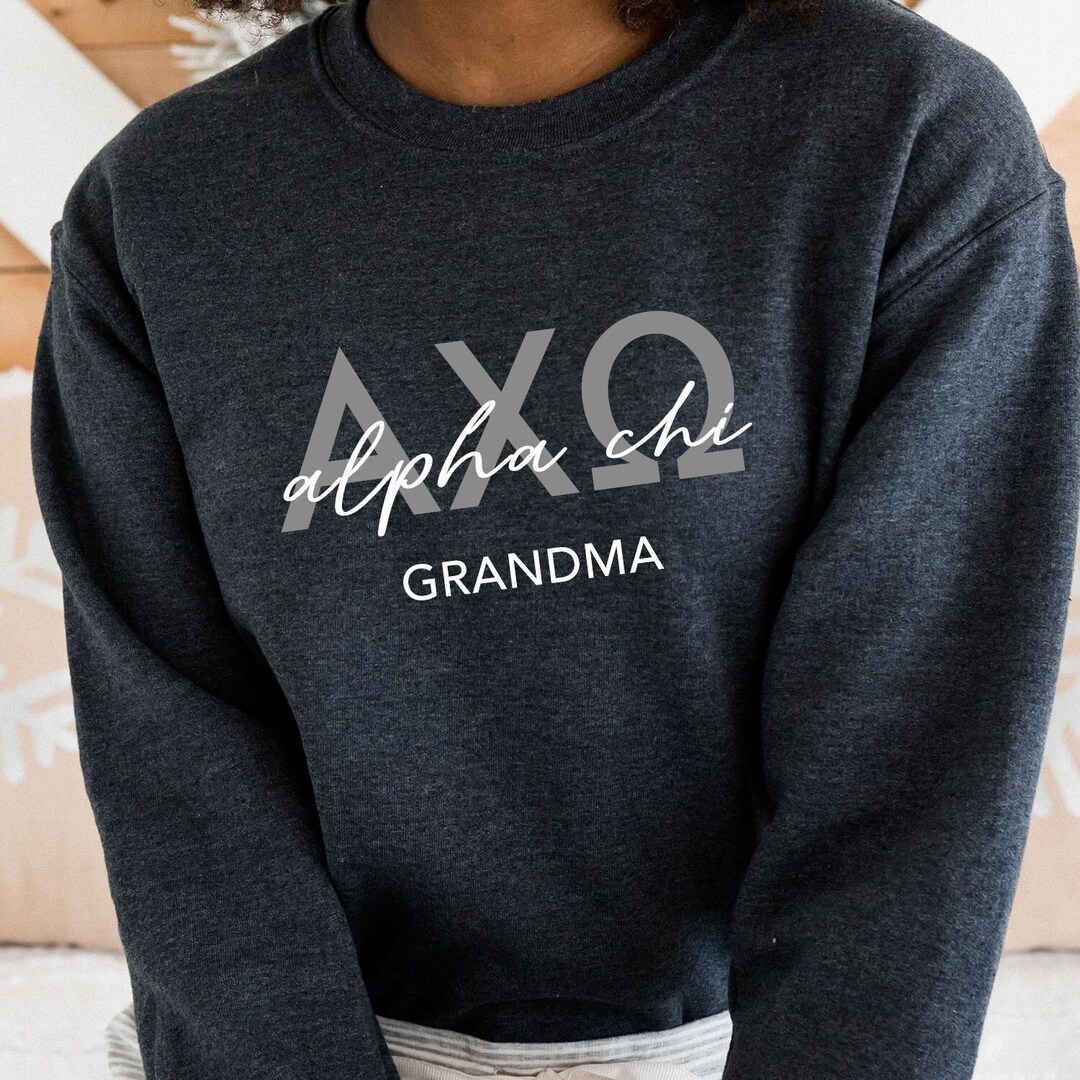 ALPHA CHI OMEGA Grandma Sweatshirt, Sorority Merch, Alpha Chi Omega ...