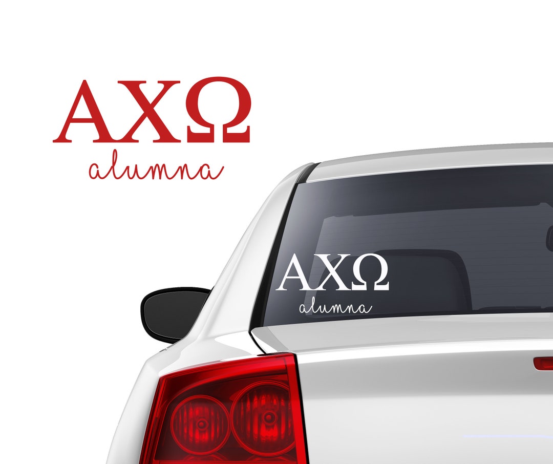 Alpha Chi Omega Alumna Sorority Decal Sorority Alumna Car Sticker ...