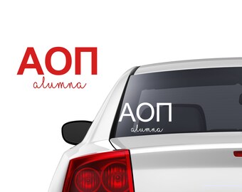 Alpha Omicron Pi Alumna Decal AOII Sorority Laptop Sticker - Etsy