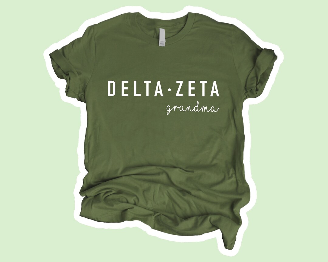 Official DELTA ZETA Grandma Shirt, Sorority Grandma Merch, Delta Zeta ...