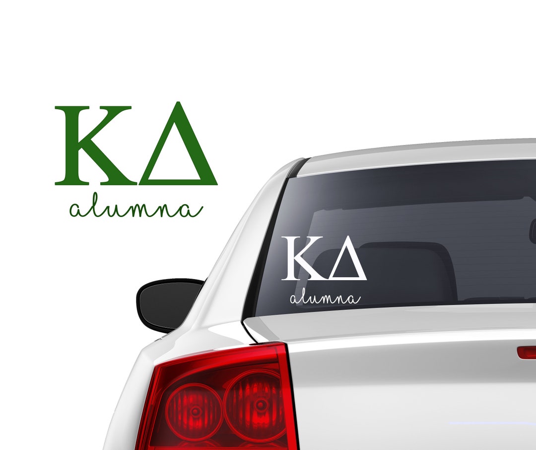 Kappa Delta Alumna Sorority Car Decal Sorority Alumna Decal Sorority ...
