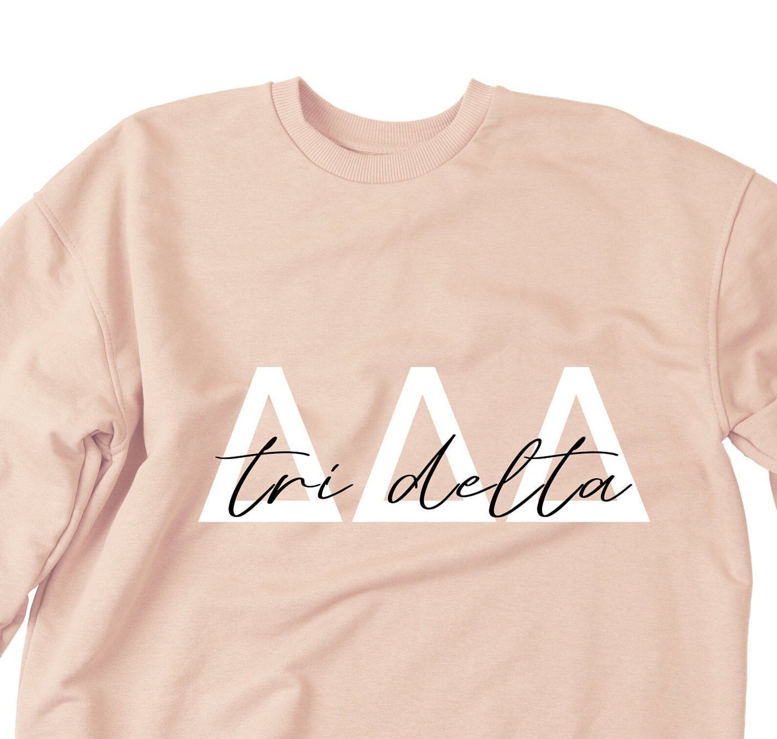 Tri Delta Sorority Lightweight Sweatshirt Sorority | Etsy