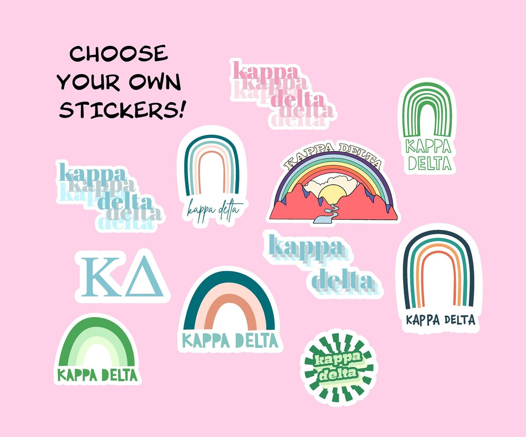 Kappa Delta Stickers - KD Sticker - Kappa Delta Merch - KD Merch ...