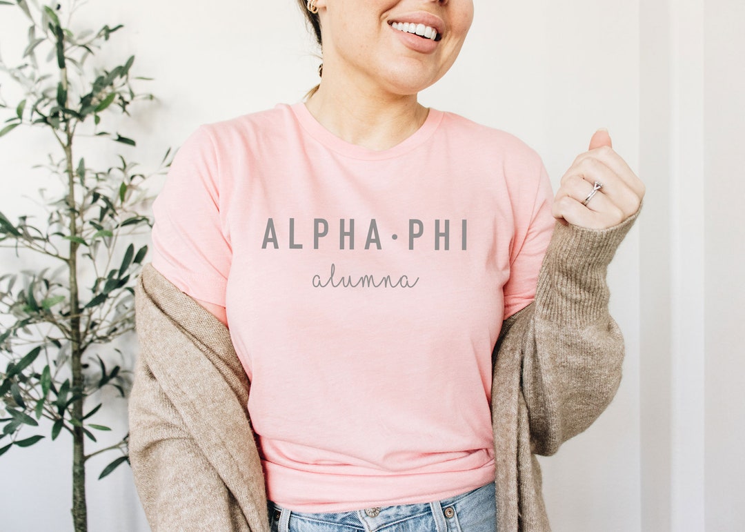 Official ALPHA PHI Alumna Shirt, Sorority Alumna Merch, Alpha Phi ...