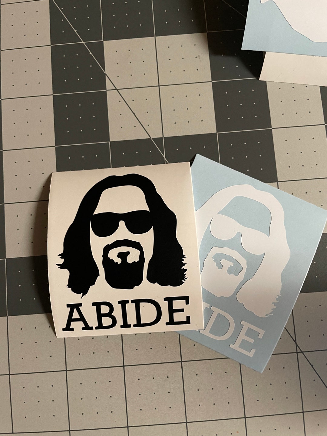 The Dude Abides Big Lebowski Dude Vinyl Decal Sticker - Etsy