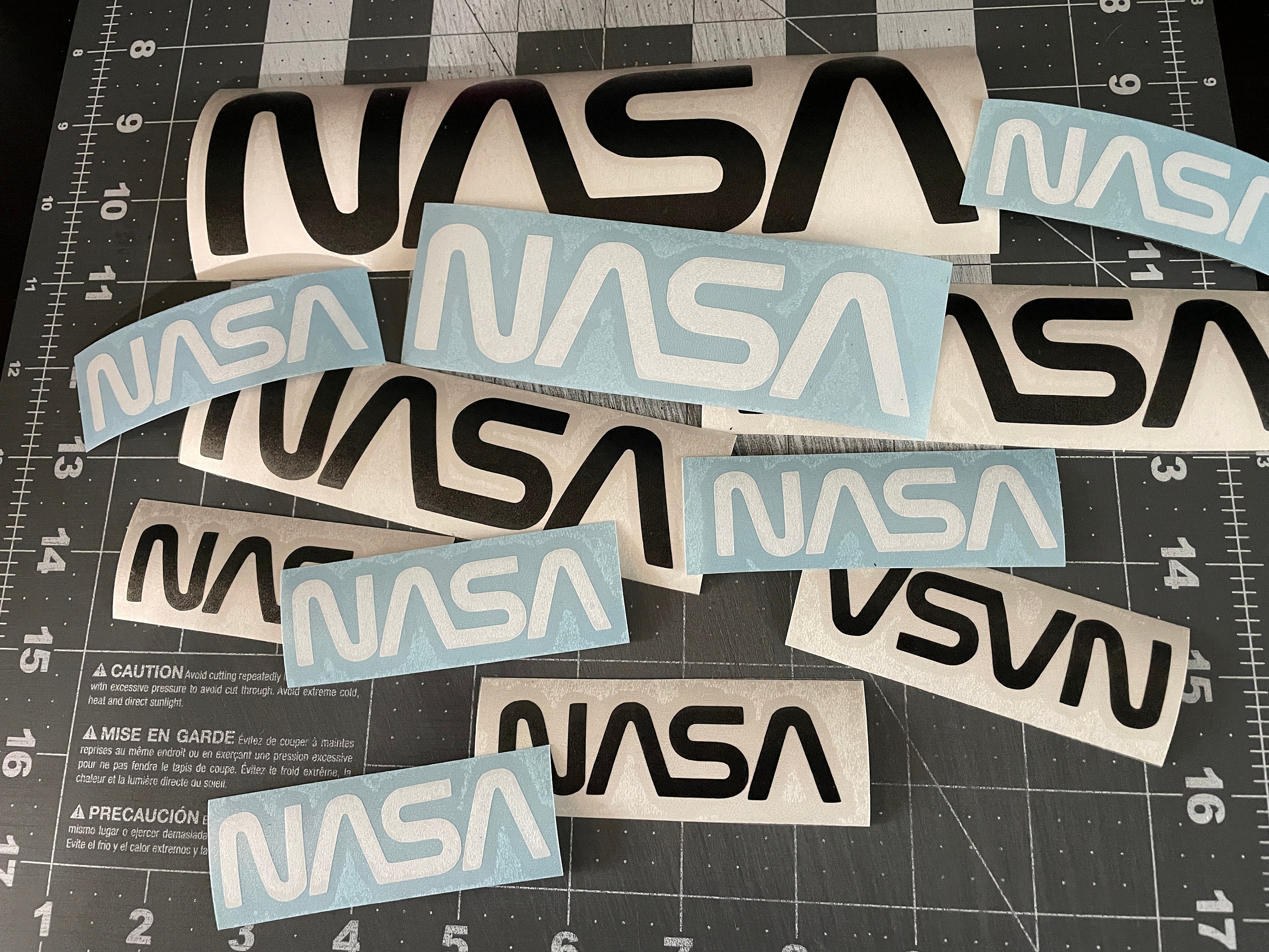 NASA Logo Vinyl Decal: Waterproof Space Agency Sticker - Etsy