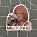 Leeloo Dallas Multipass Die Cut Sticker Fifth Element 90s Movie Quote ...