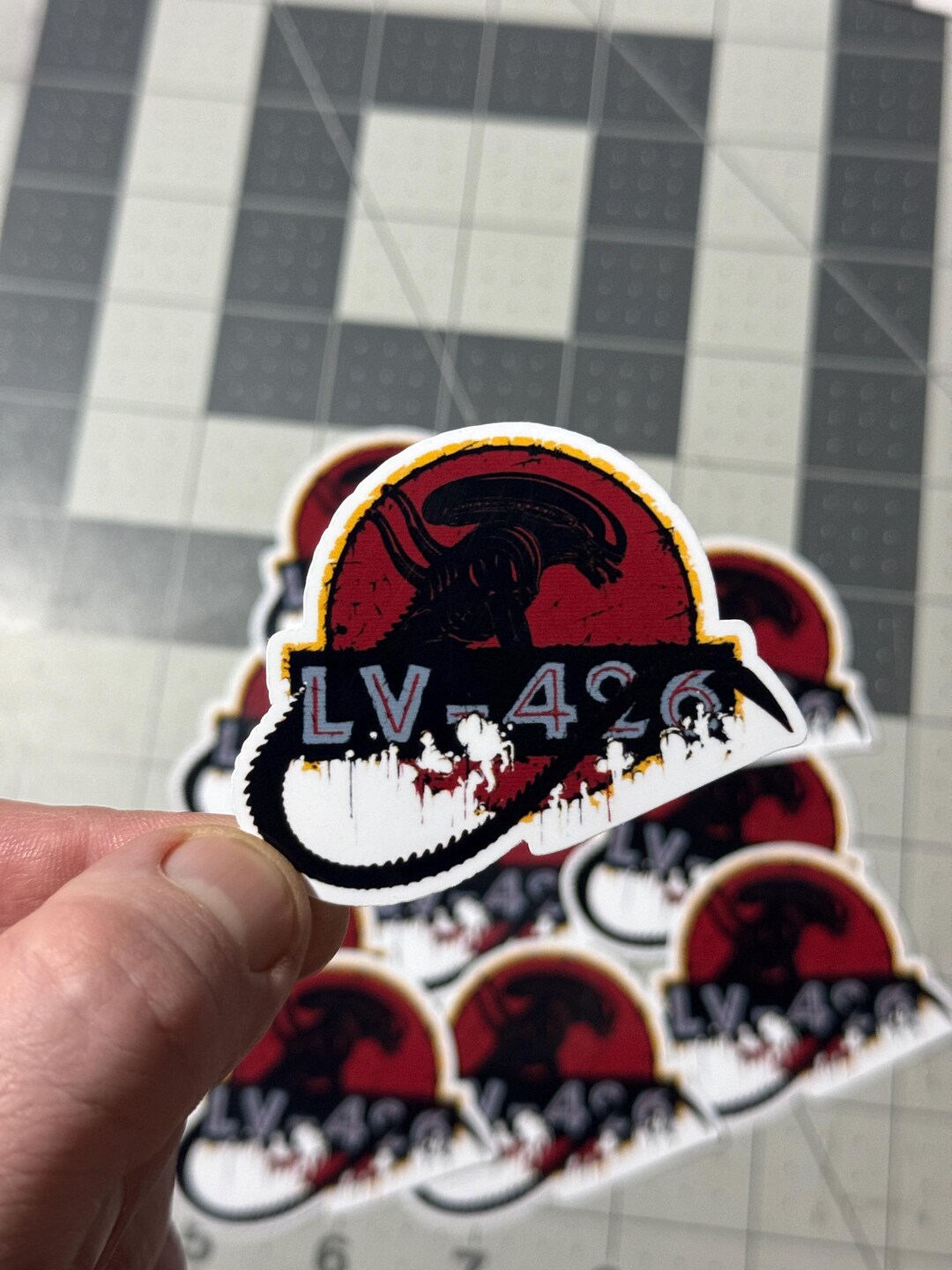 LV 426 Xenomorph Jurassic Park Sticker Sci Fi Movie Mashup Alien ...