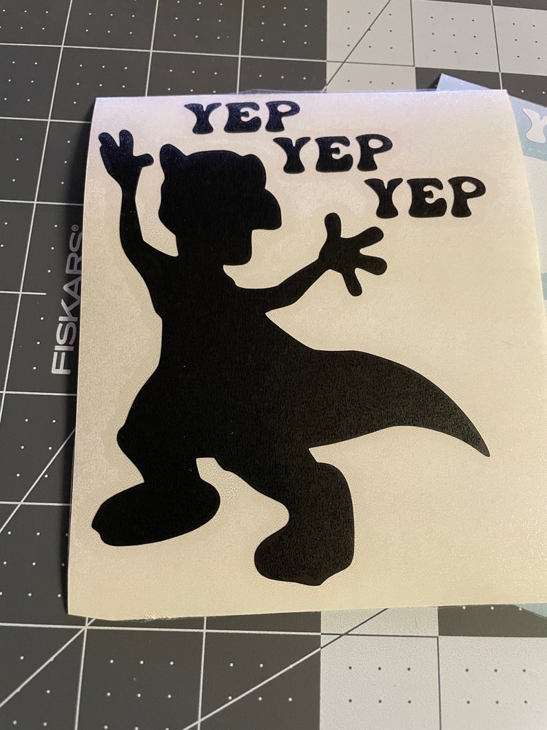 Yep Yep Yep Ducky Land Before Time Vinyl Decal Sticker - Etsy