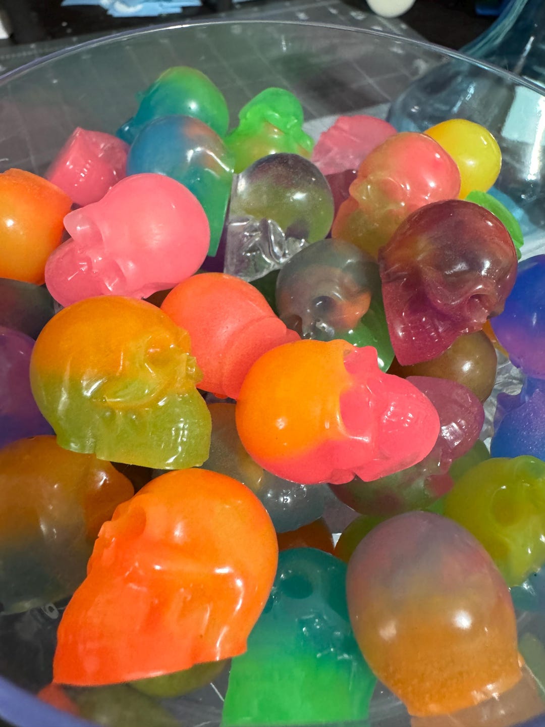 Glow-in-the-dark Tiny Epoxy Resin Skulls – Set of 2 Mini Skulls - Etsy