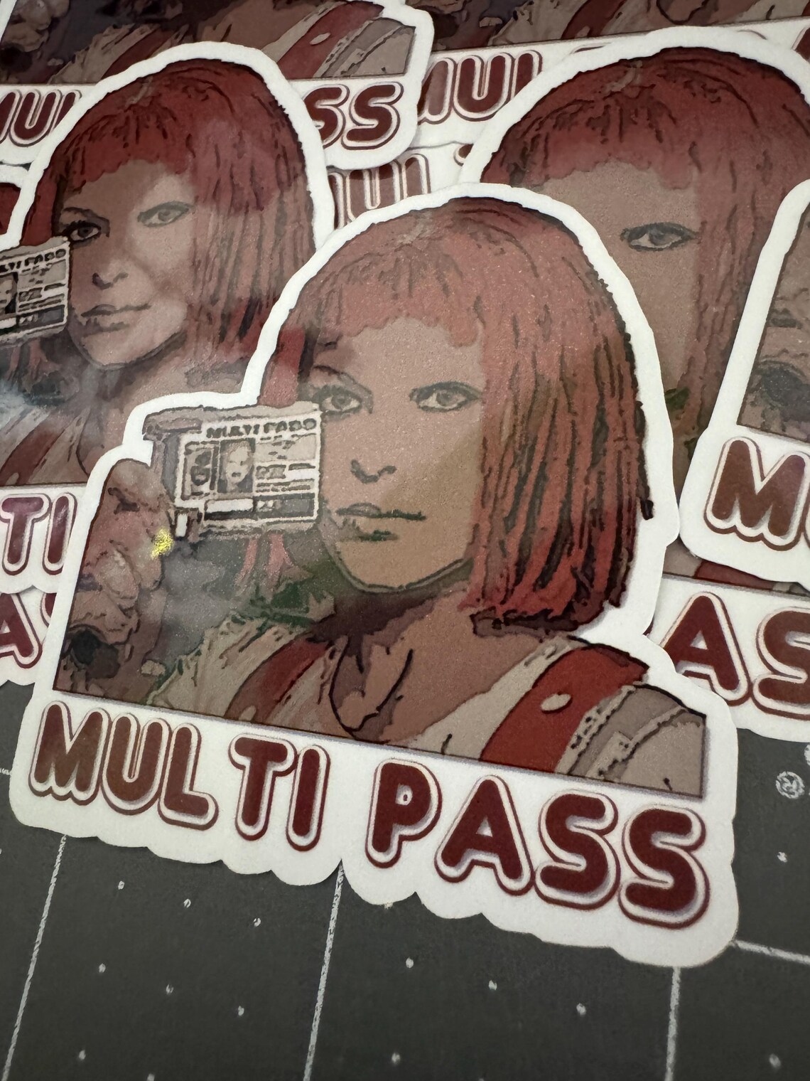 Leeloo Dallas Multipass Die Cut Sticker Fifth Element 90s Movie Quote ...