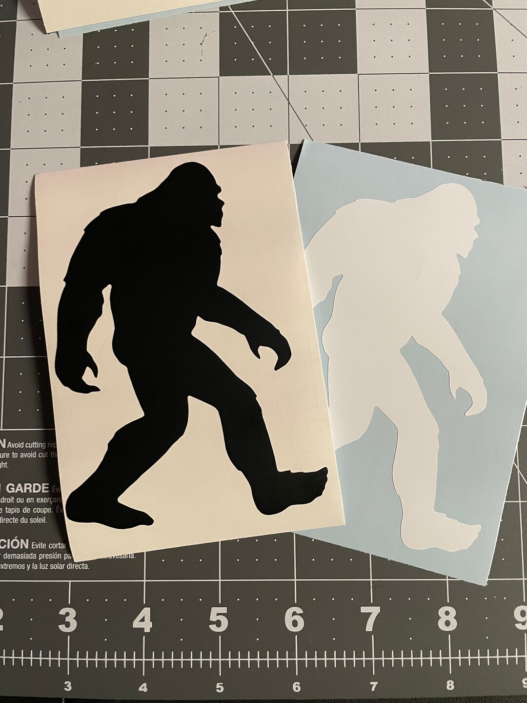 Bigfoot Vinyl Decal, Sasquatch Silhouette Sticker, Cryptid Die Cut ...