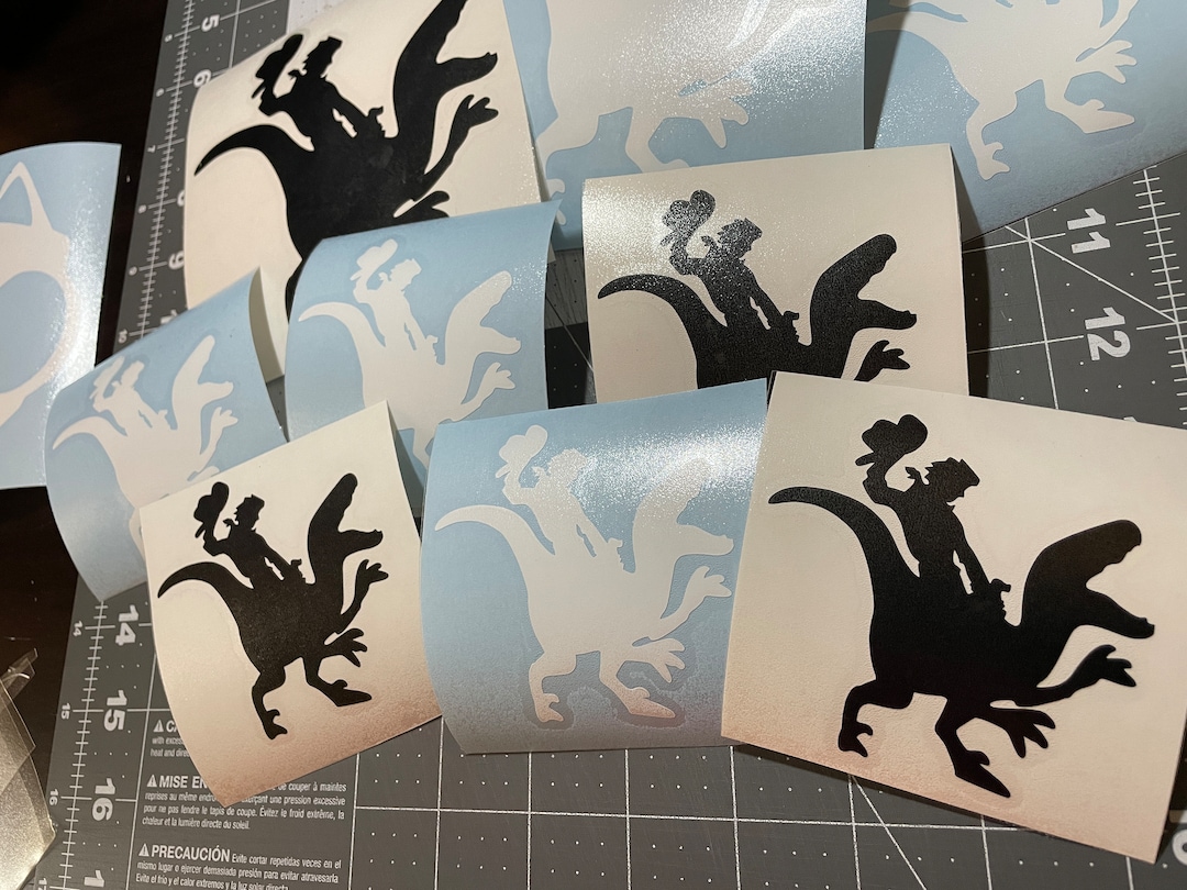 Cowboy Dinosaur Raptor Vinyl Decal Sticker - Etsy