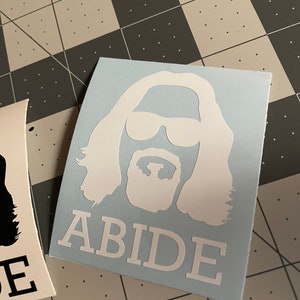 The Dude Abides Vinyl Decal Big Lebowski Dude Car Laptop Durable Window ...