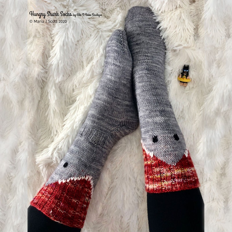 Shark Socks Crochet - Etsy