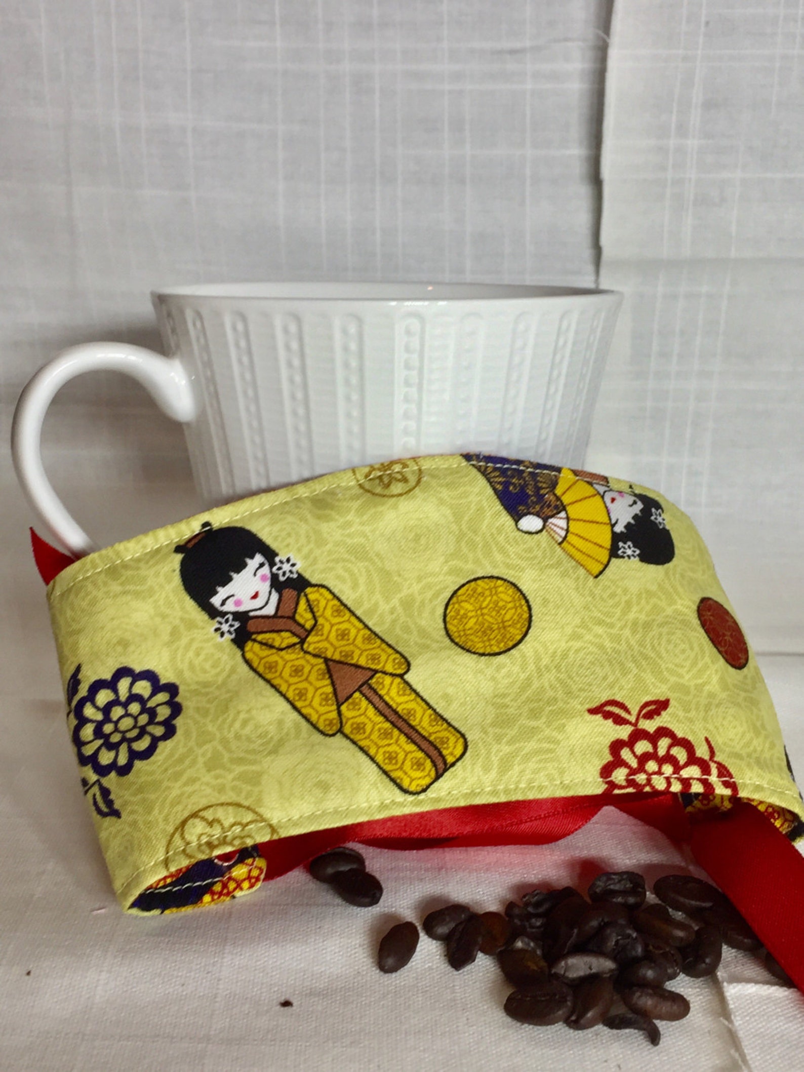 Fabric Asian Style Cup Cover (cover Your Bits) - Etsy