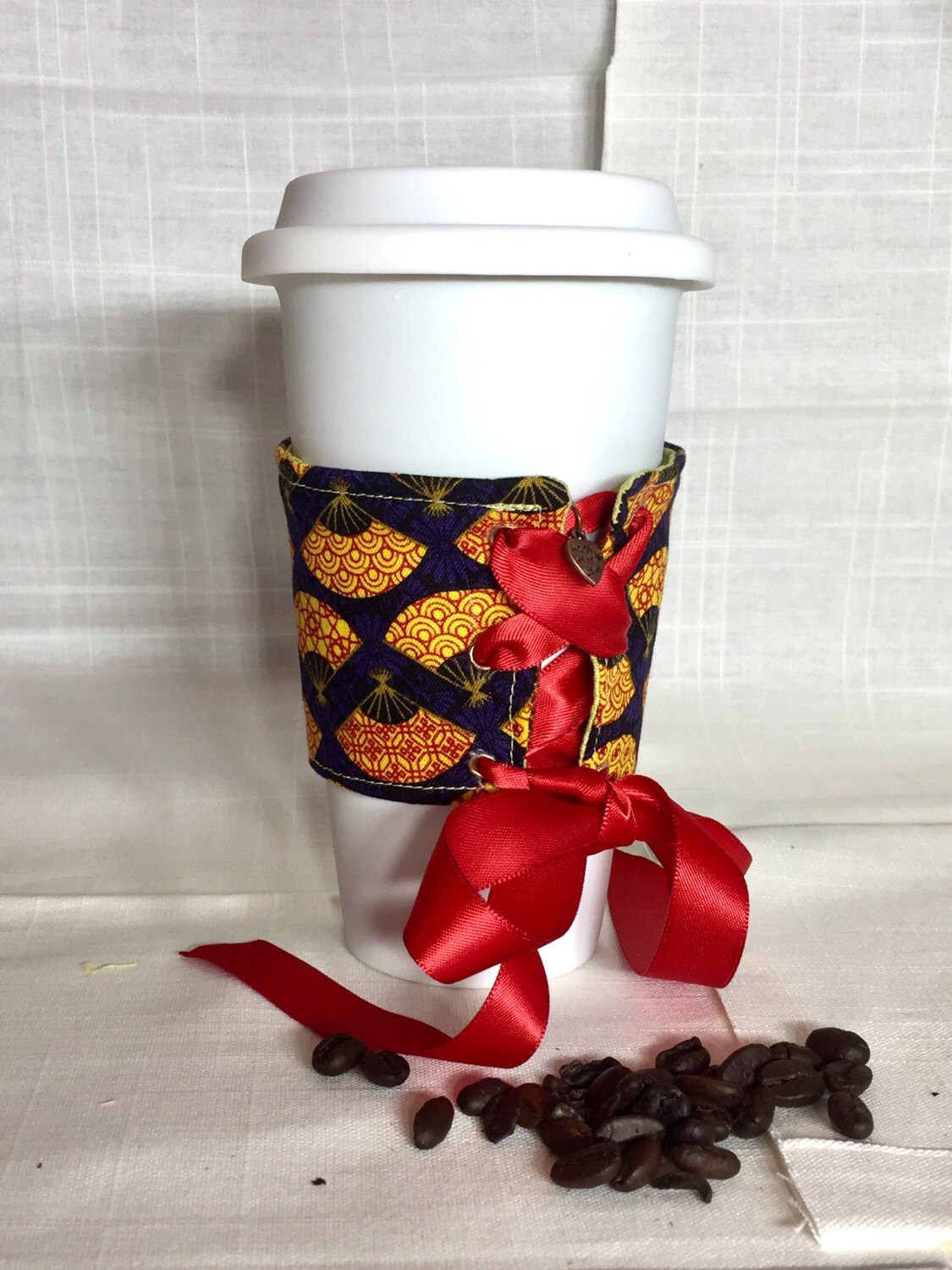 Fabric Asian Style Cup Cover (cover Your Bits) - Etsy