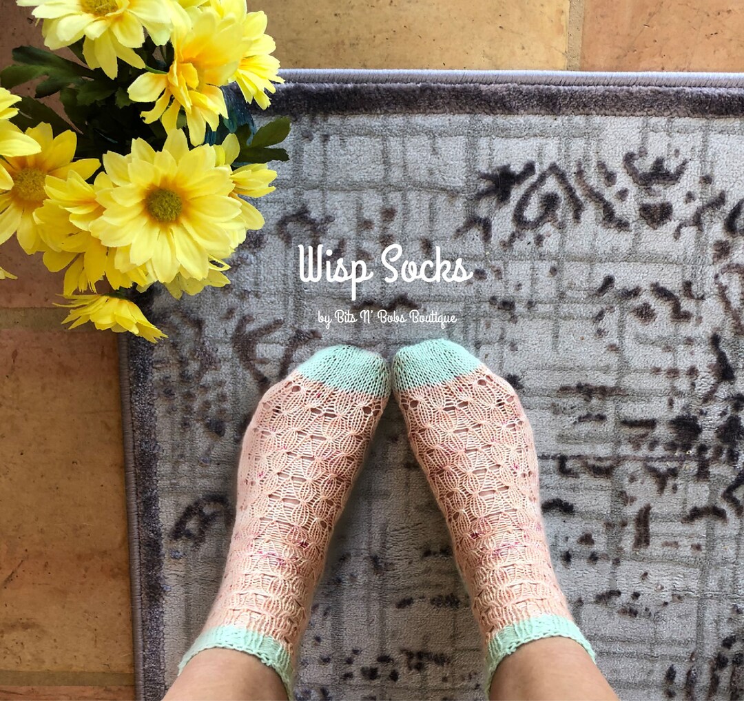 Wisp Socks Lace Knit Pattern - Etsy