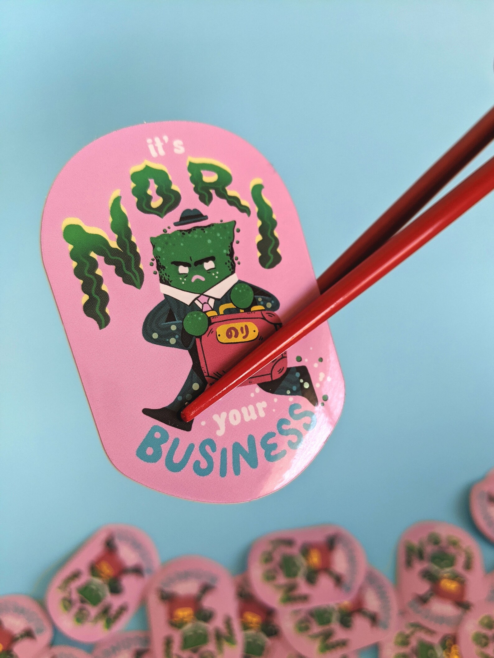 Cute Glossy Seaweed Nori Sticker with Mirror Details It's - Etsy.de