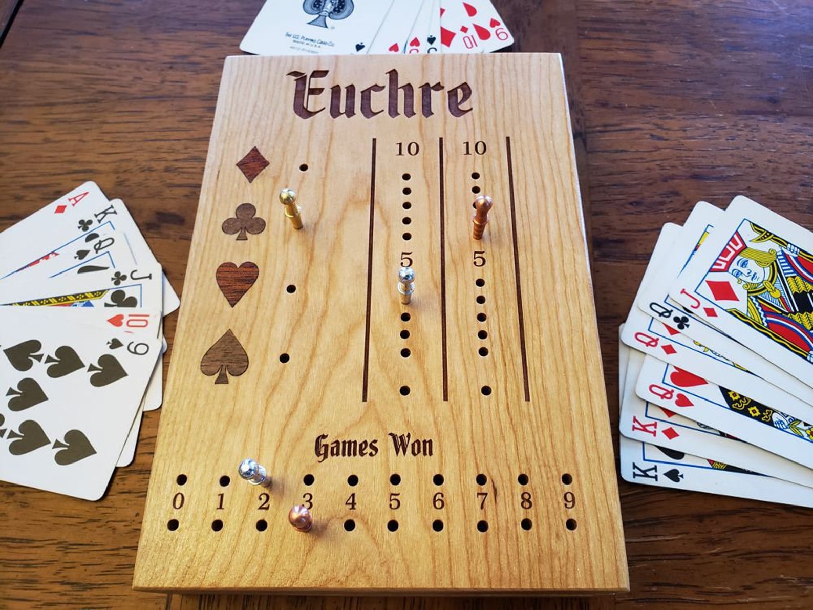 Deluxe / Travel Euchre Score Board - Etsy