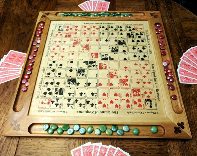 One Eyed Jack Board Game, 5 in a Row, Deluxe,poker Chips & Cards ...