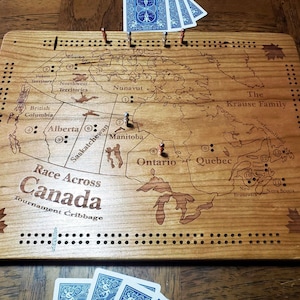 Race Across Canada Tournament Cribbage - Etsy