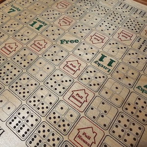 Dice Poker Game Board - Etsy