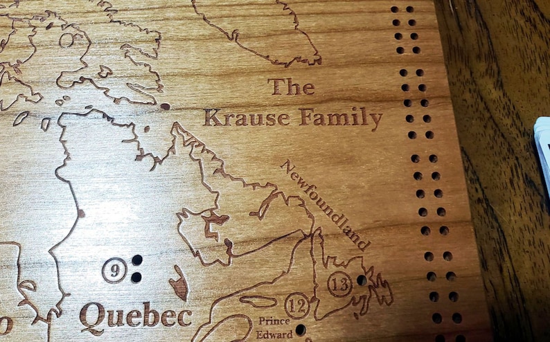 Race Across Canada Tournament Cribbage - Etsy