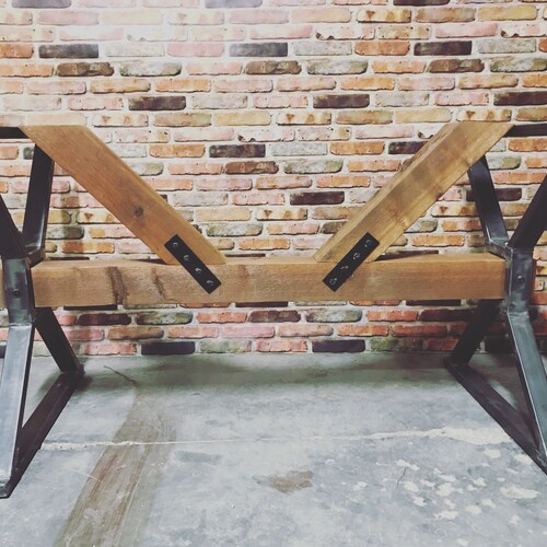 2x Metal Table Cross Legs in Shape in CROSS Industrial Design - Etsy