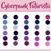 Cyberpunk Color Palette 30 Futuristic Swatches Color Palette, iPad ...