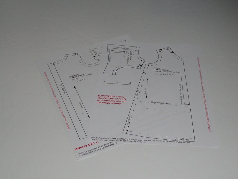 Doll Clothes PDF Pattern for 18'' Magic Attic Doll by NVME MAC-20 ...