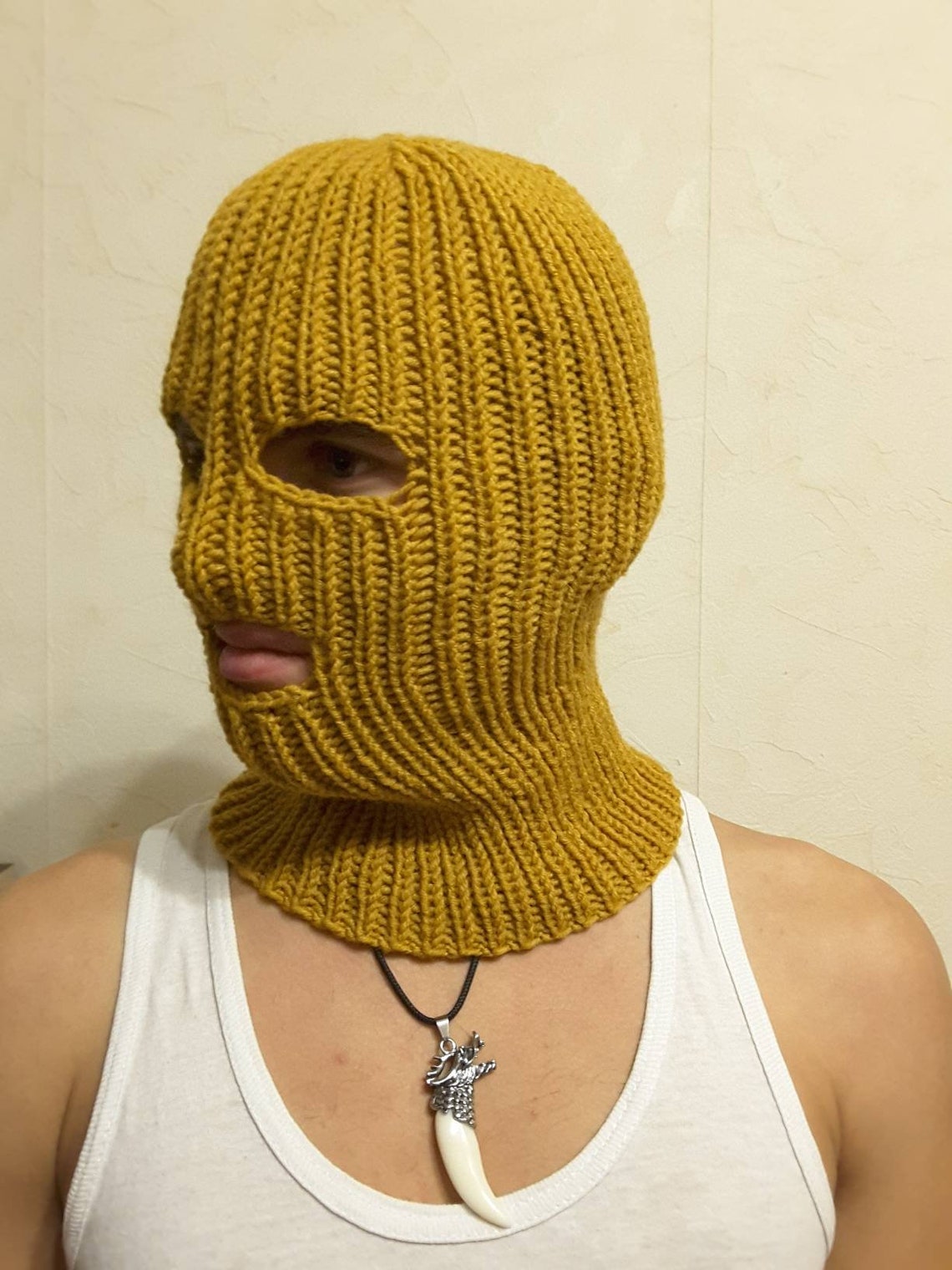 Hand Knit Wool Winter Spring Balaclava Face Mask Handmade in - Etsy