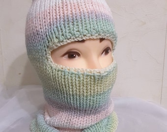Hand Knit Sport Winter Balaclava Face Mask Hat Helmet Ski Mask ...