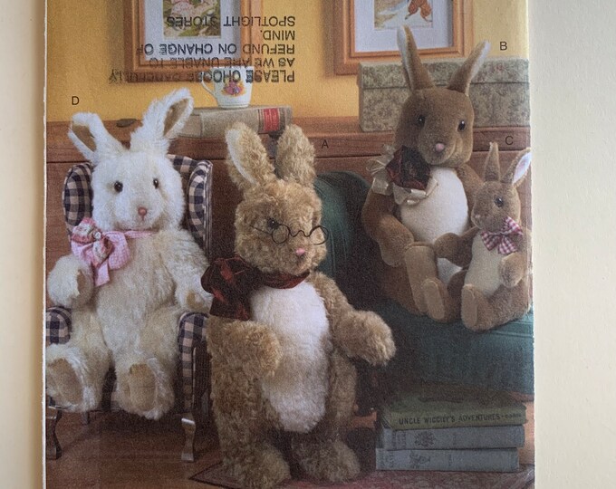Vogue Craft V7842, Rabbit Pattern, Linda Carr, Uncut, Four Jointed ...