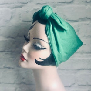 Retro Head Scarf, Chemo Head Wrap, 50s Headband, Rockabilly Clothing ...