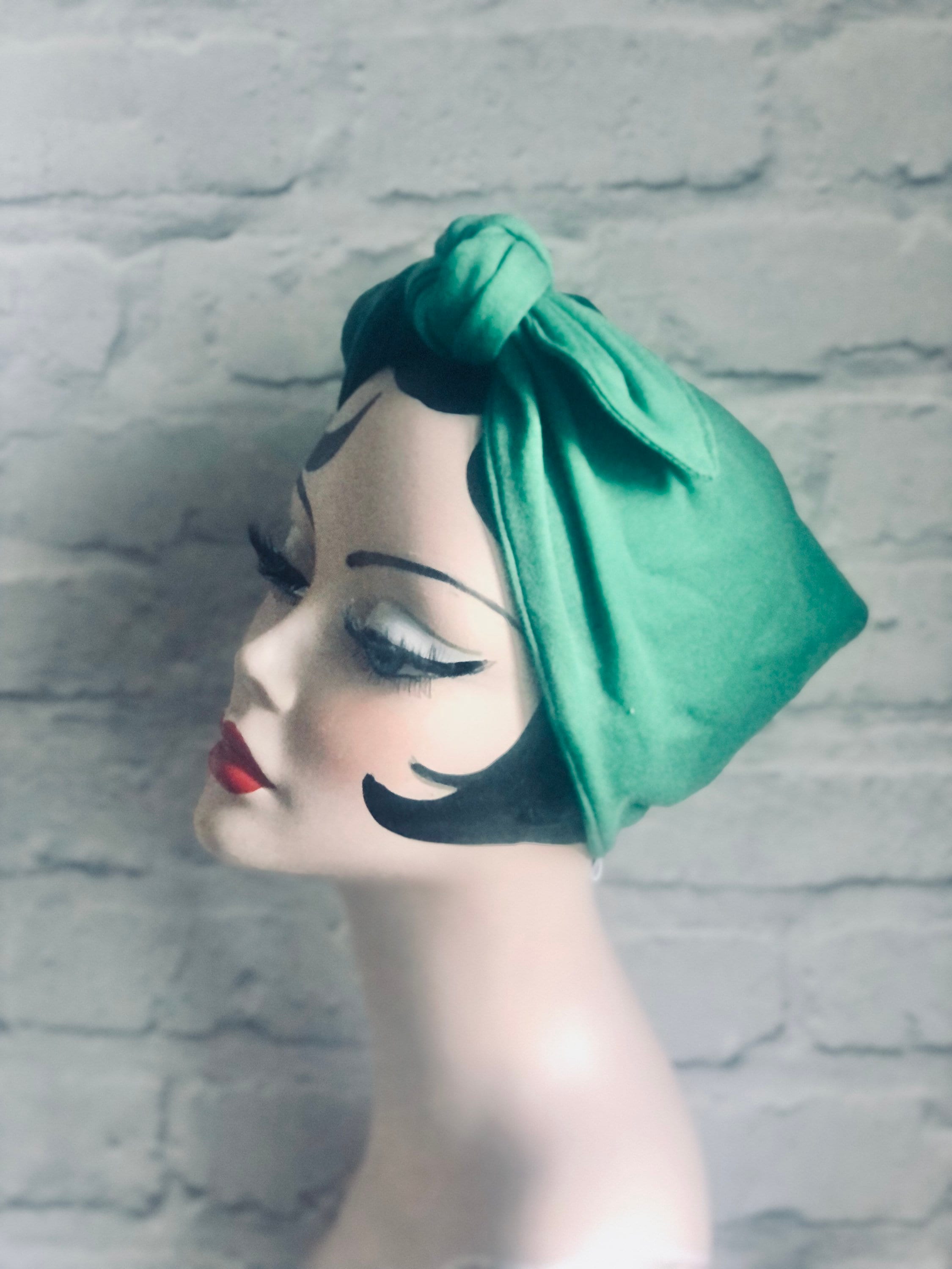 Retro Head Scarf, Chemo Head Wrap, 50s Headband, Rockabilly Clothing ...
