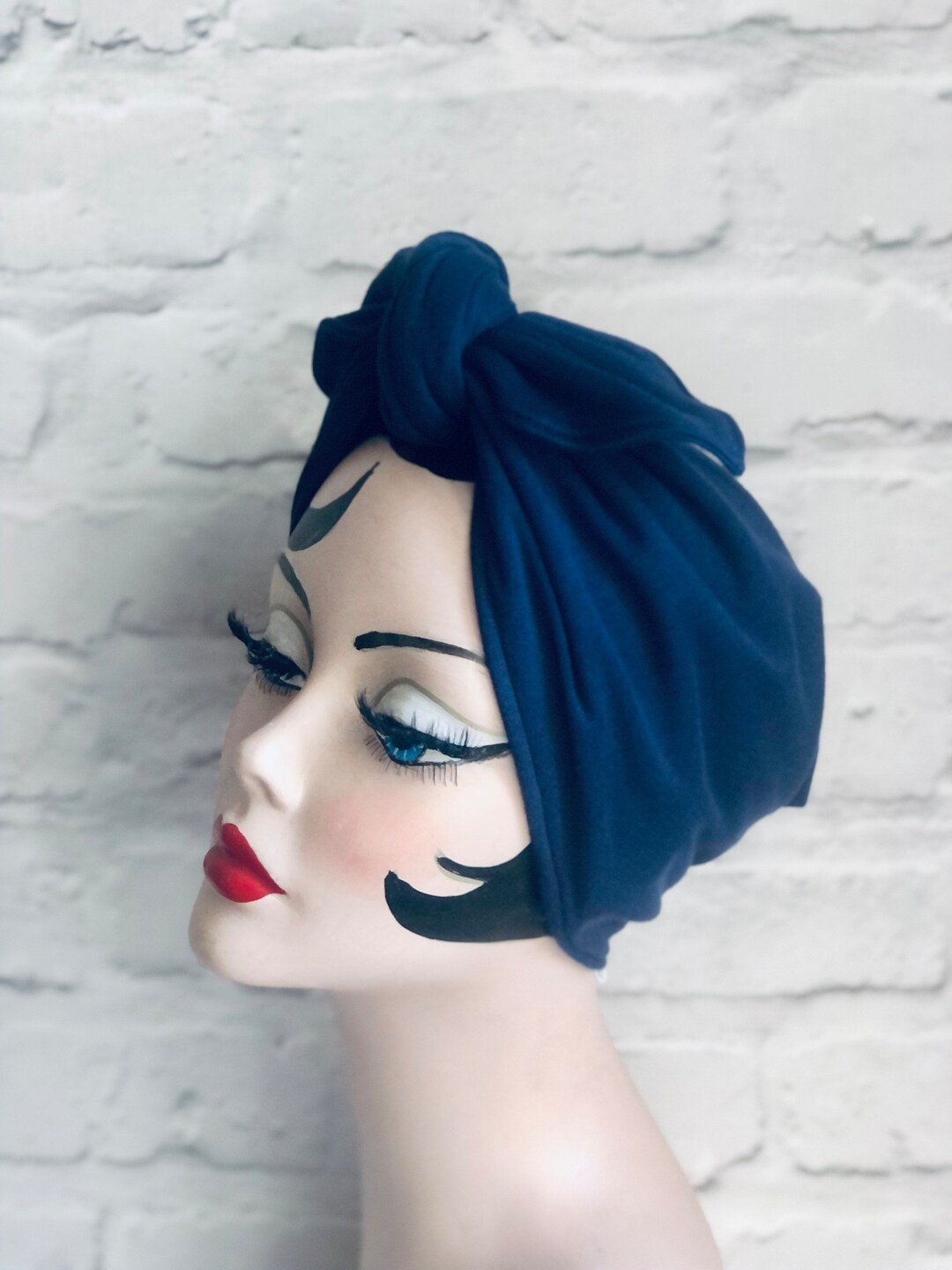 Vintage Head Scarf, 1950s Headband, Land Girl, Chemo Scarf, Rockabilly ...